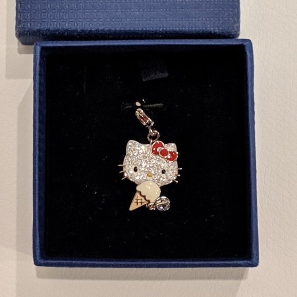 Swarovski | Jewelry | Swarovski Hello Kitty Ice Cream Clip Charm | Poshmark